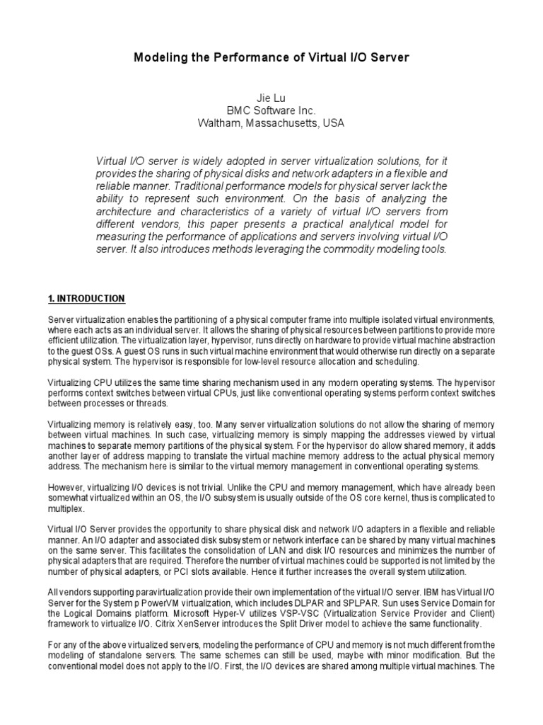 Vio Server | PDF | Hyper V | Virtual Machine