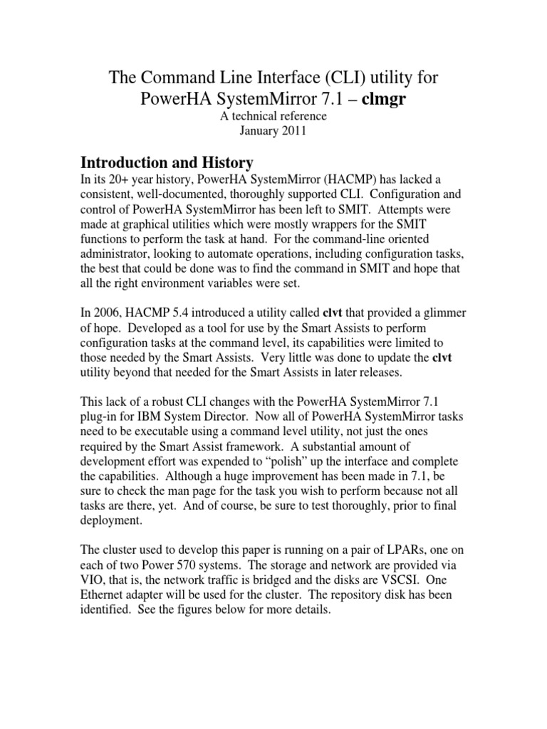 Systems Power Software Availability CLMGR Tech Guide | PDF | Command Line Interface | Graphical ...