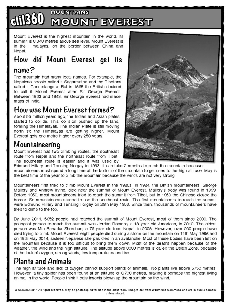 Mount Everest | Mount Everest | Mountaineering