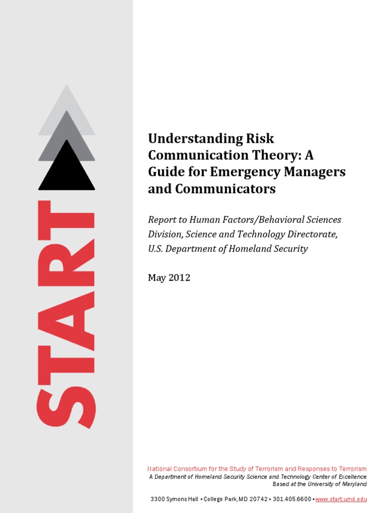 Understanding Risk Communication Theory | PDF | Risk | Emergency Management
