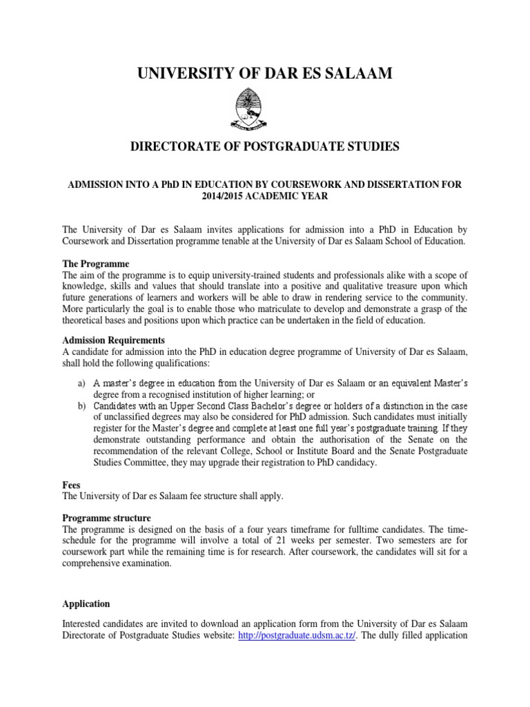 PHD by C and D Advert | PDF | Postgraduate Education | Doctor Of Philosophy