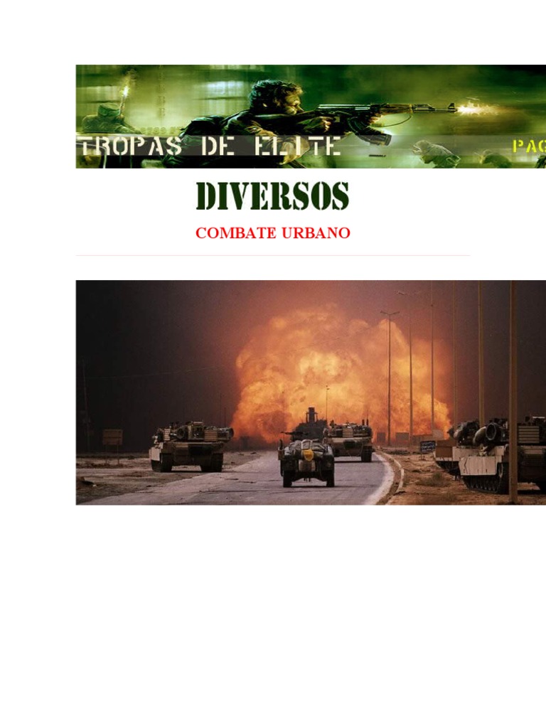 Combate Urbano | PDF | Tanques | Militar