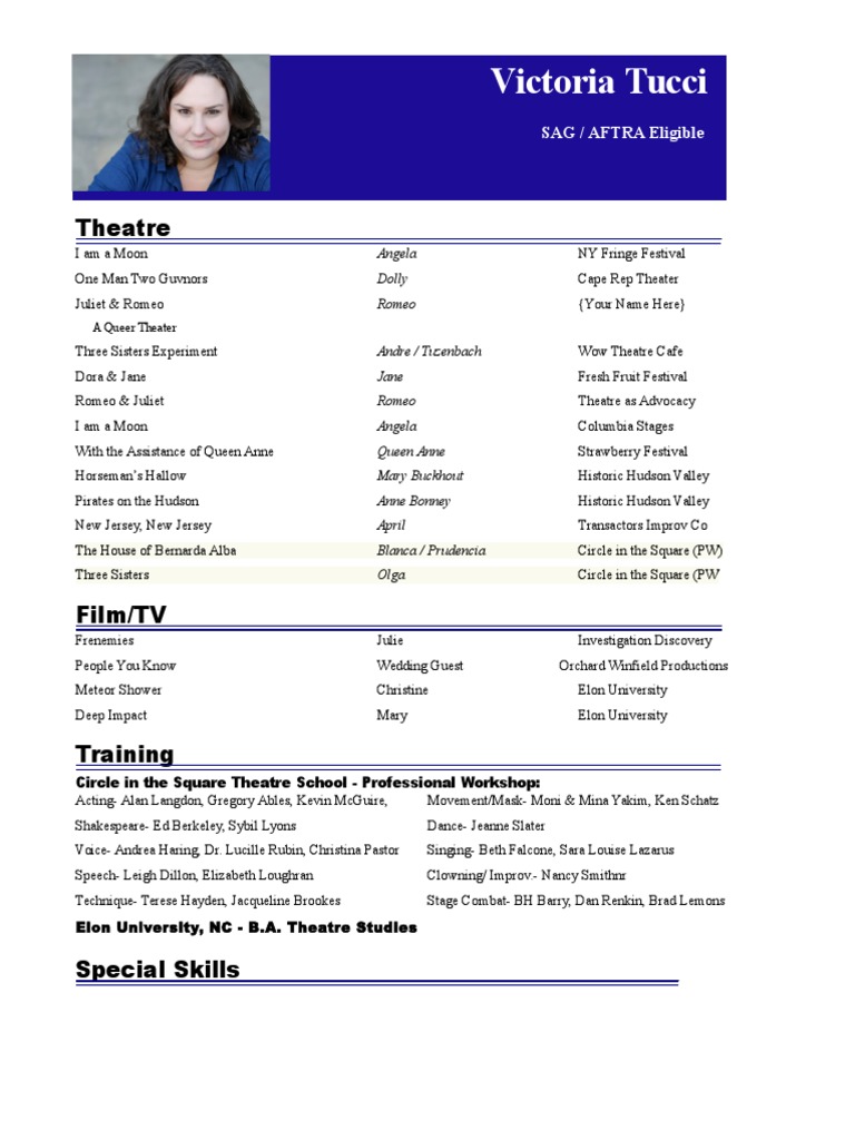 Victoria Tucci Resume No Contact Info | PDF | Travel | Art