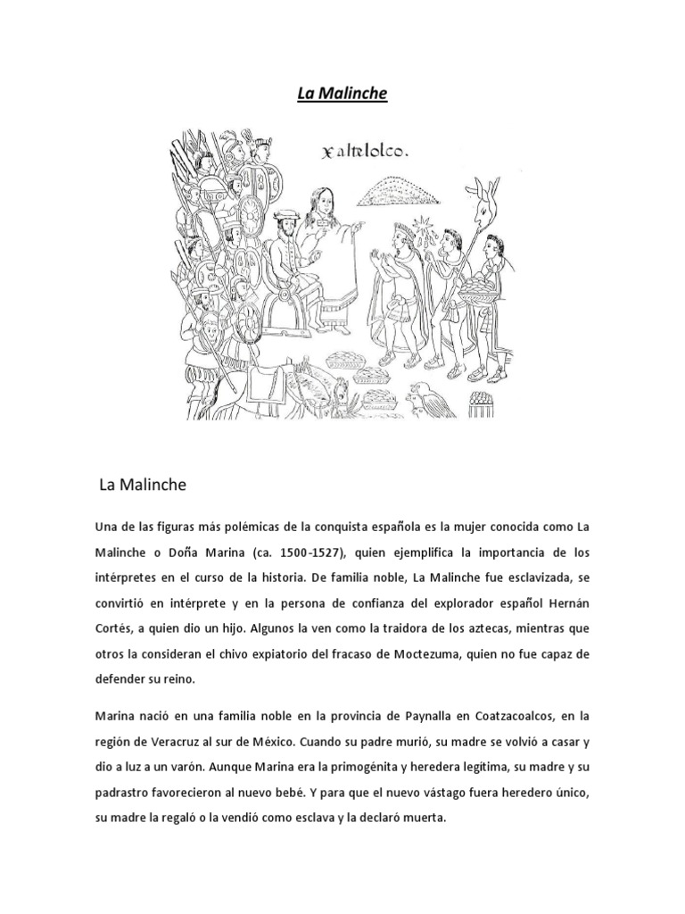 La Malinche | PDF | Hernán Cortés | America latina