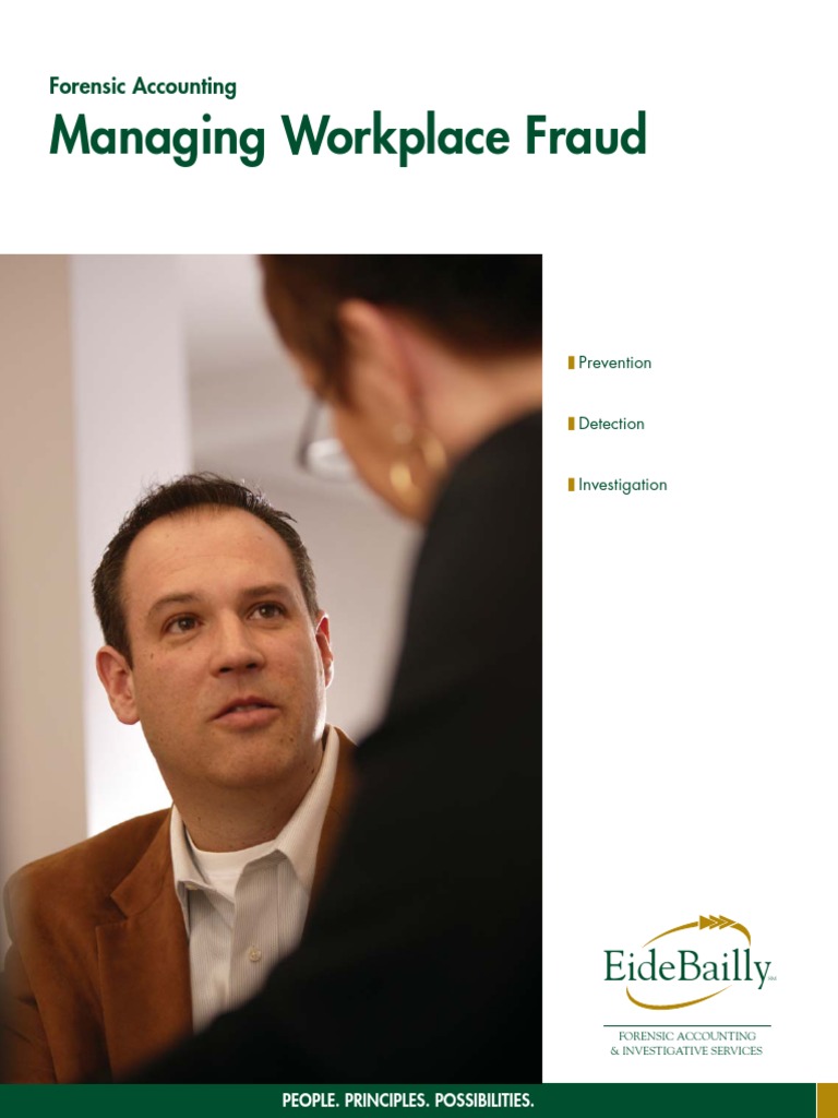 Managing Workplace Fraud: Eidebailly | PDF | Fraud | Background Check