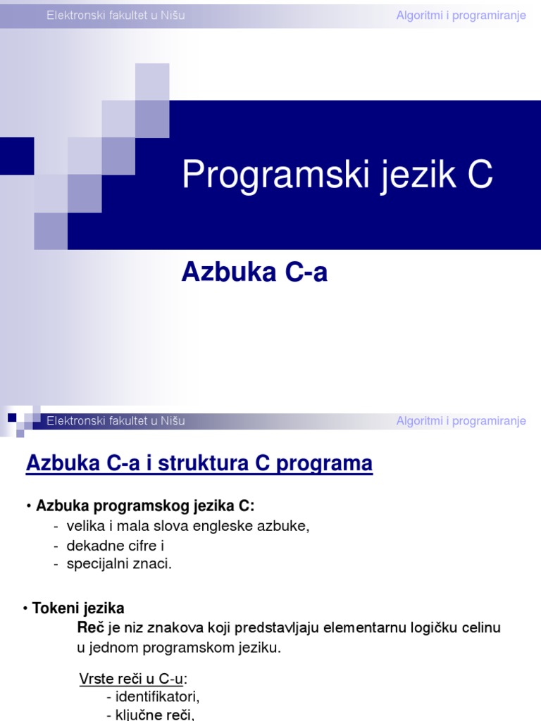 Programski Jezik C | PDF