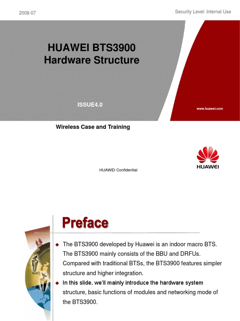 HUAWEI BTS3900 Hardware Structure | PDF | Power Supply | Computer Hardware