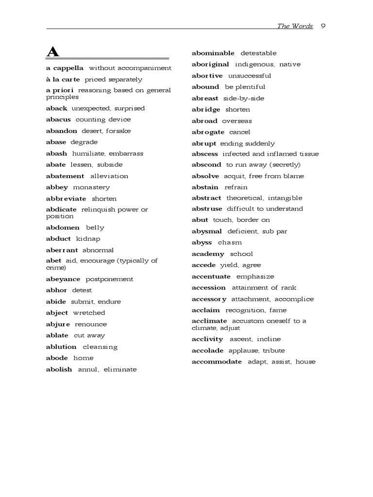 Vocabulary Building and Analogies | PDF