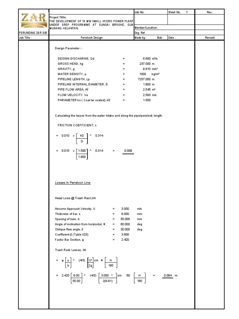 Pipe Thickness Calculation | PDF | Gases | Nature