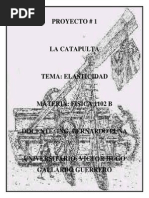 Historia de La Catapulta | PDF | Armas de proyectiles | Proyectiles