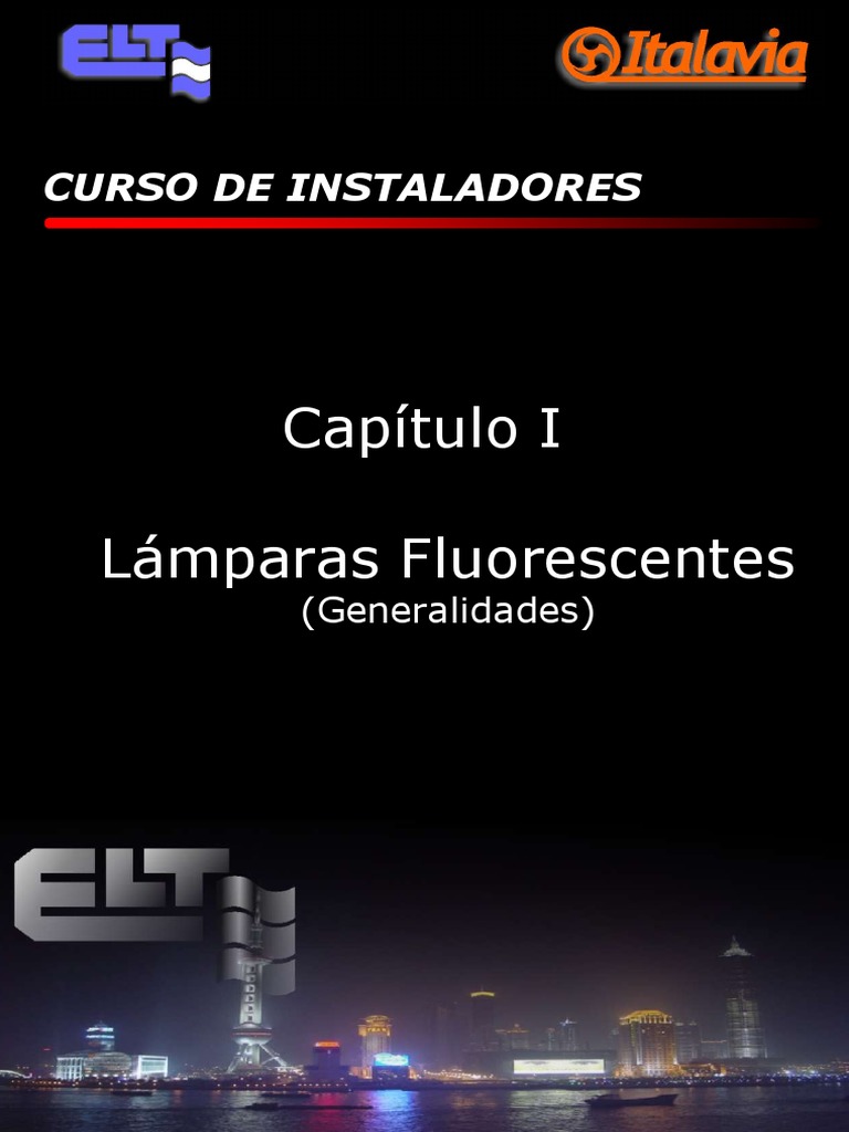 Manual Elt 01 | PDF | Lámpara fluorescente | Ultravioleta