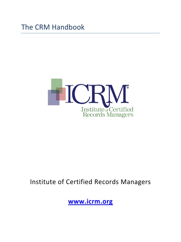ICRM Handbook 2014-04-29 16th Ed | PDF | Academic Degree | Test ...