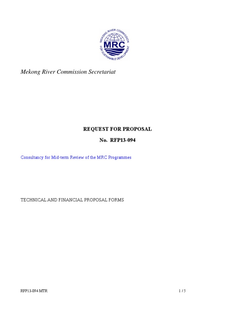 Rfp13 094 MTR Forms | PDF | Business | Transport