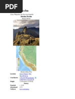Machu Picchu Quiz | PDF