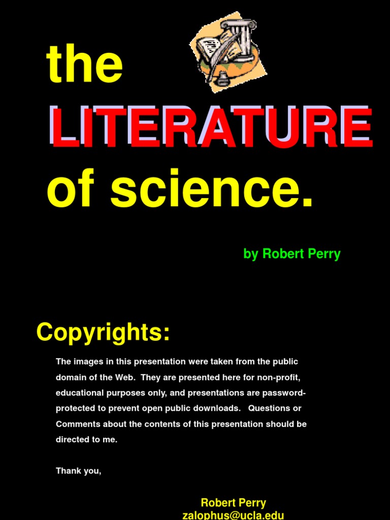 The of Science.: Literature | PDF | Science | Scientific Method