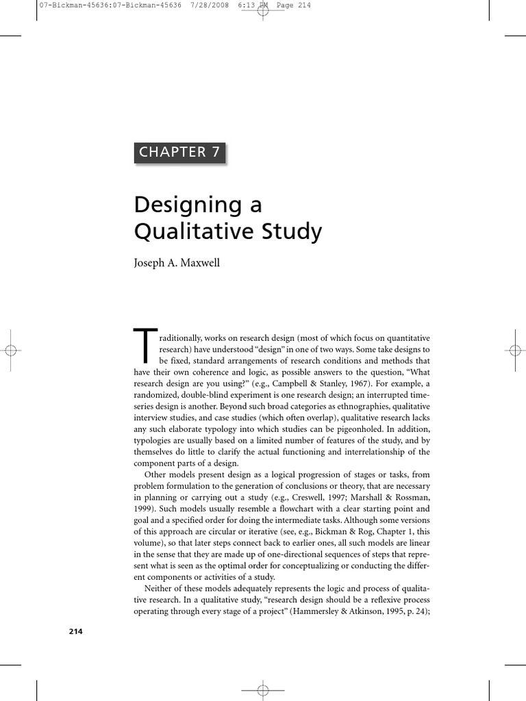 Ch7 Qualitative Research | PDF | Qualitative Research | Paradigm