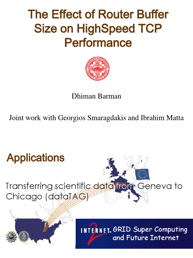 The Effect of Router Buffer Size On Highspeed TCP Performance | PDF | Transmission Control ...