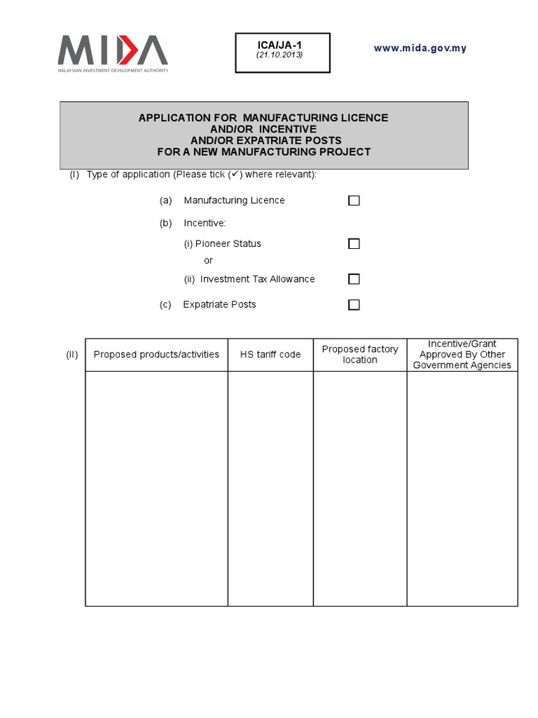 ICA/JA-1: WWW - Mida.gov - My | PDF | Machine (Mechanical) | Salary