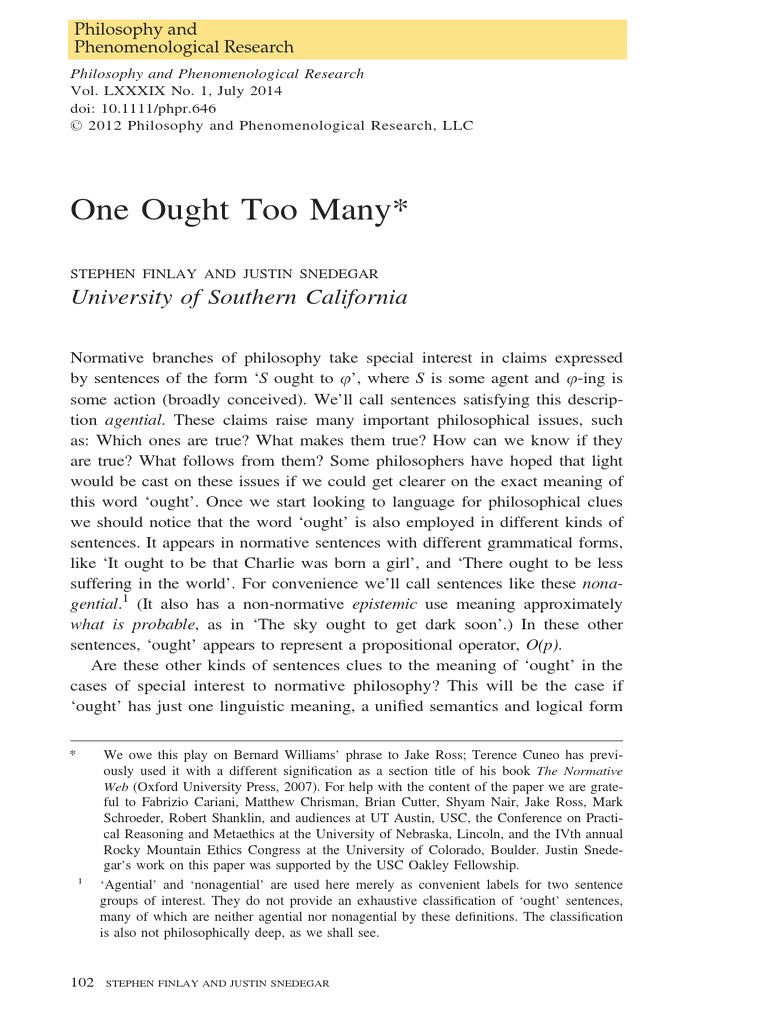 5 One Ought Too Many | Download Free PDF | Proposition | Ambiguity