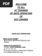 09-SOP For Safe Operation of EOT Crane | PDF | Crane (Machine) | Safety