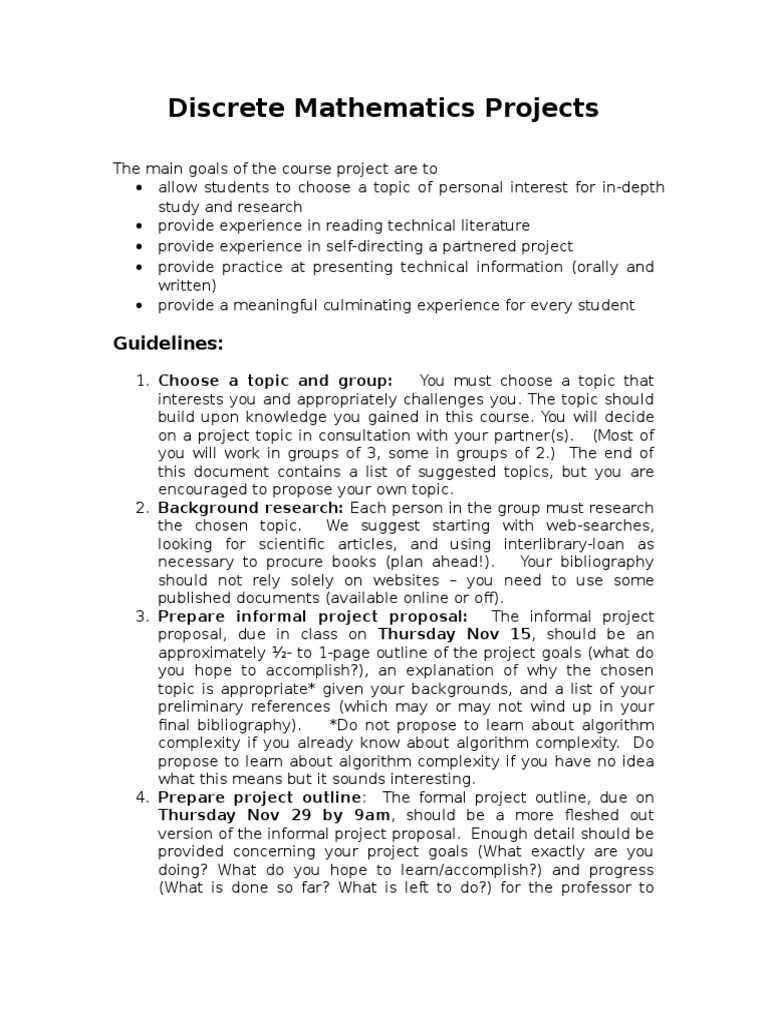 Discrete Mathematics Projects 07 | PDF | Combinatorics | Cognitive Science