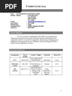CA Inter Resume Format | PDF | Cognition | Cognitive Science