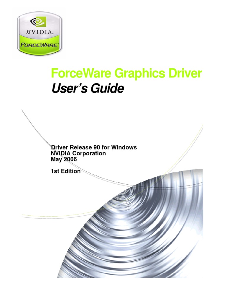Forceware Graphics Driver: User'S Guide | PDF | Microsoft Windows | Ibm ...