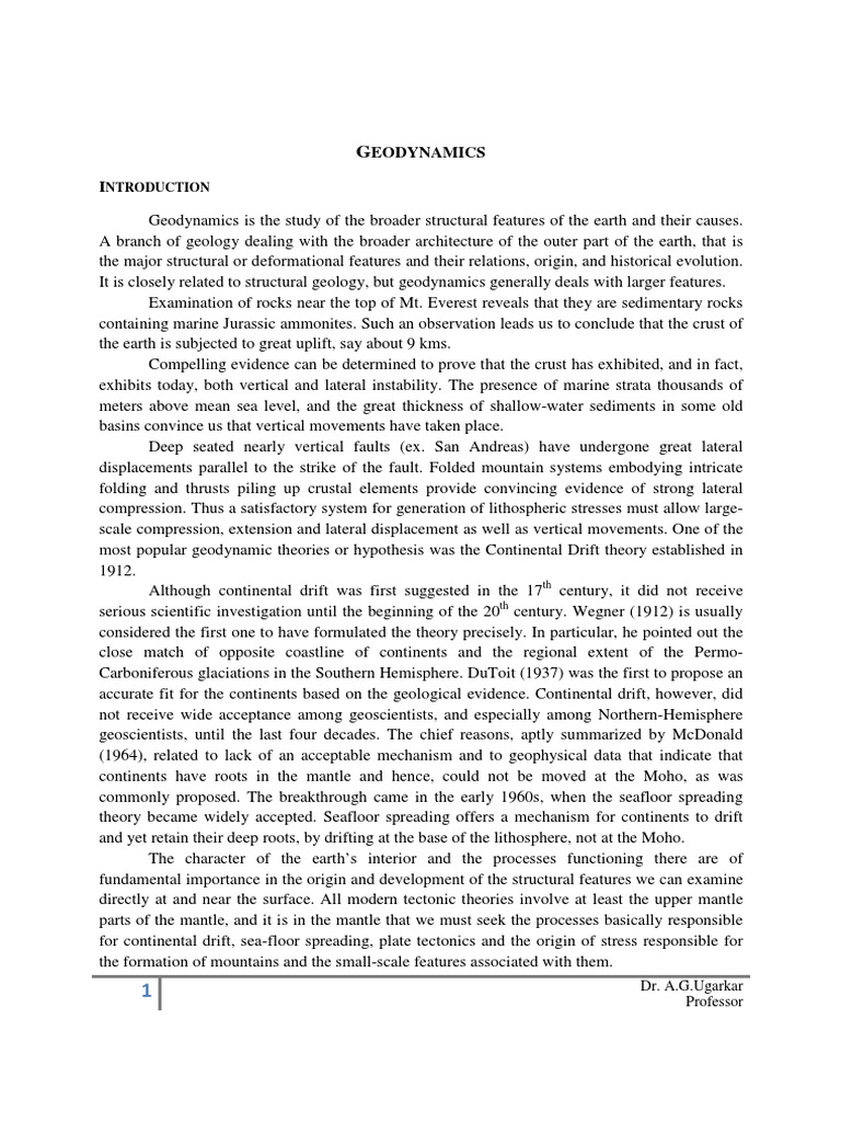 Understanding Geodynamics and Plate Tectonics | PDF | Plate Tectonics ...