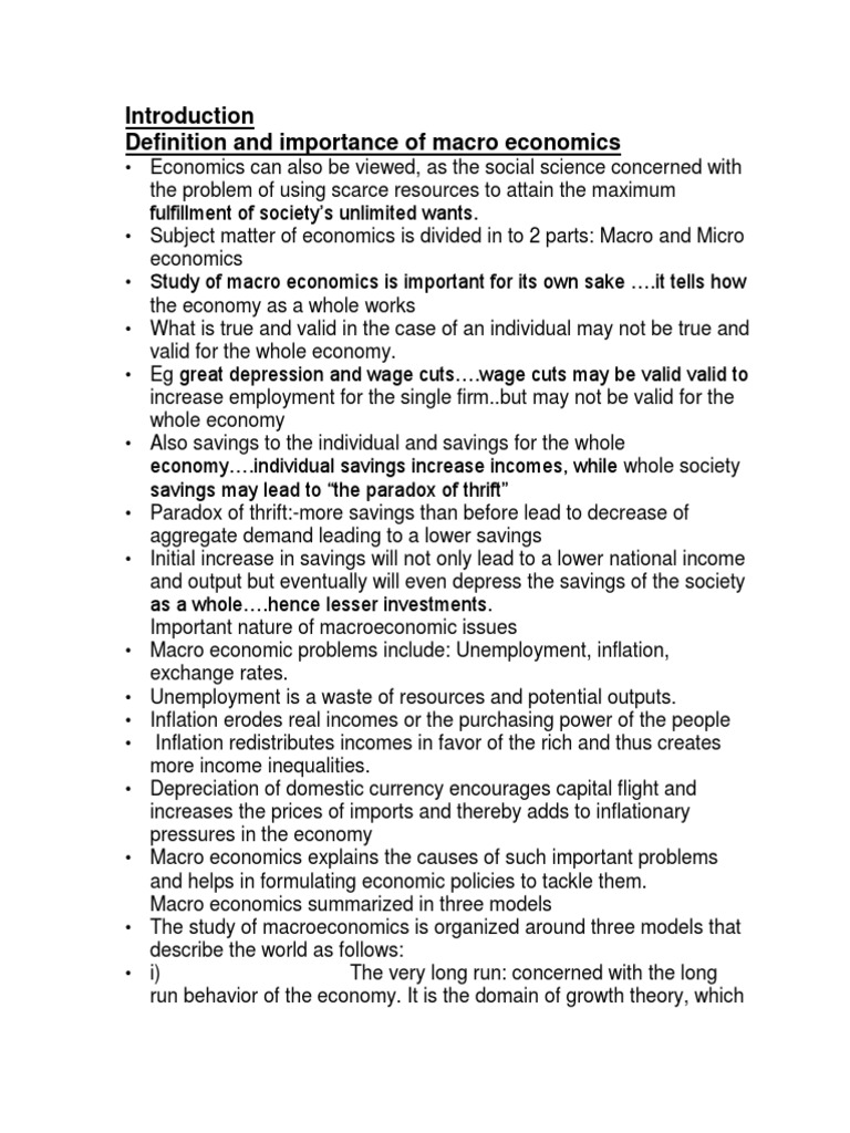 Macroeconomic Theory Notes | PDF | Crowding Out (Economics) | Labour ...