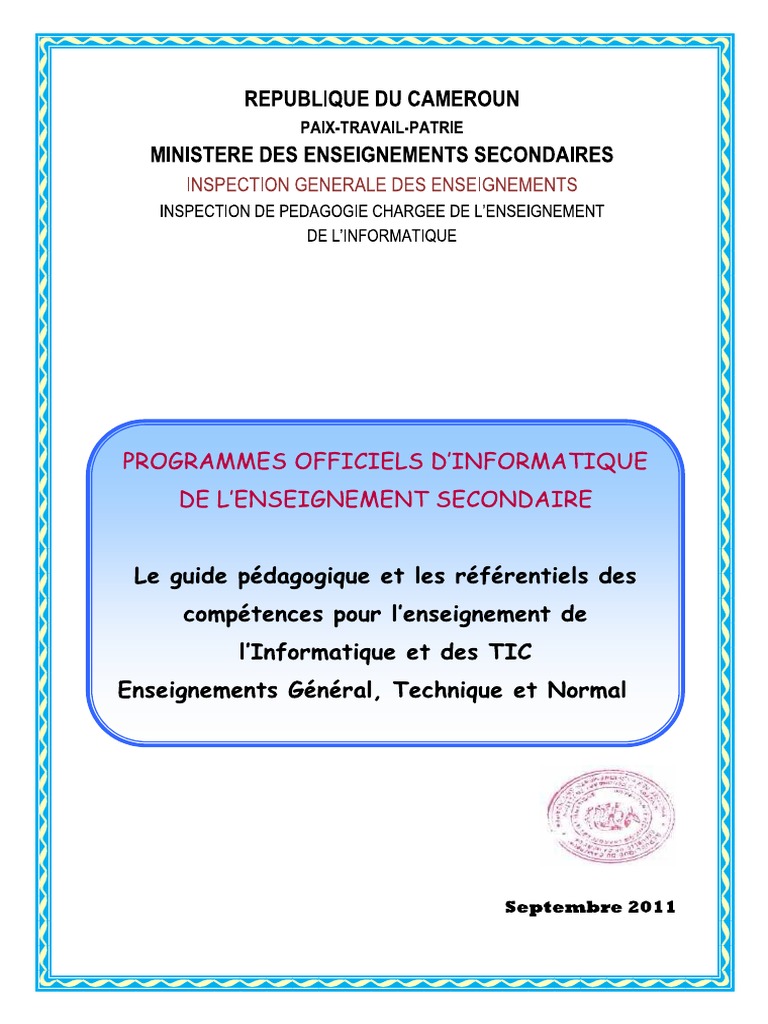 Nouveau Programme D Info Publie | PDF