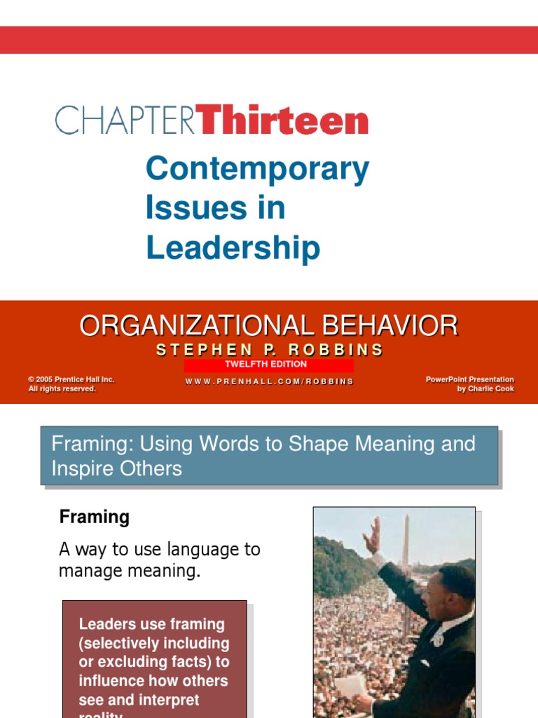 Contemporary Issues in Leadership: Organizational Behavior | PDF ...