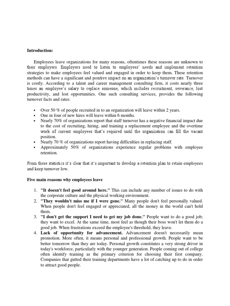 Retention Strategies | Employee Retention | Compensation And Benefits