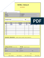 Waybill Template | PDF
