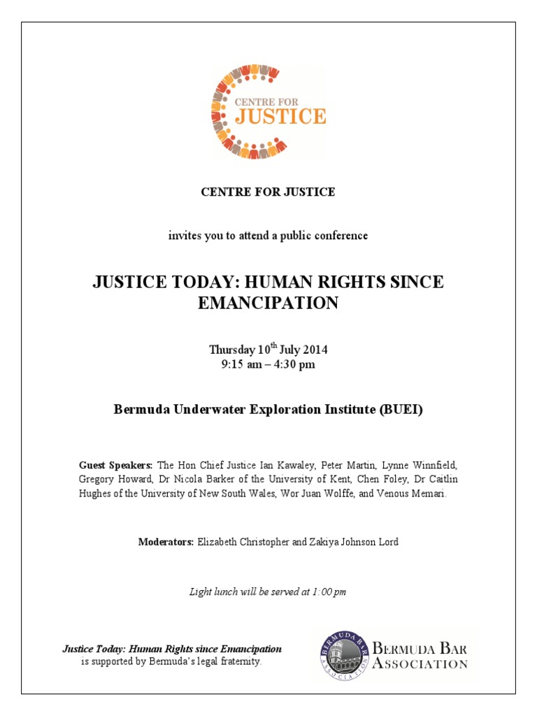 Justice Today - Conference Flyer | PDF | Science & Mathematics