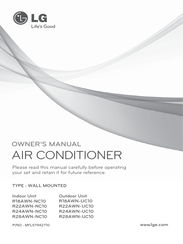 Air Conditioner: Owner'S Manual | PDF | Air Conditioning | Electrical ...