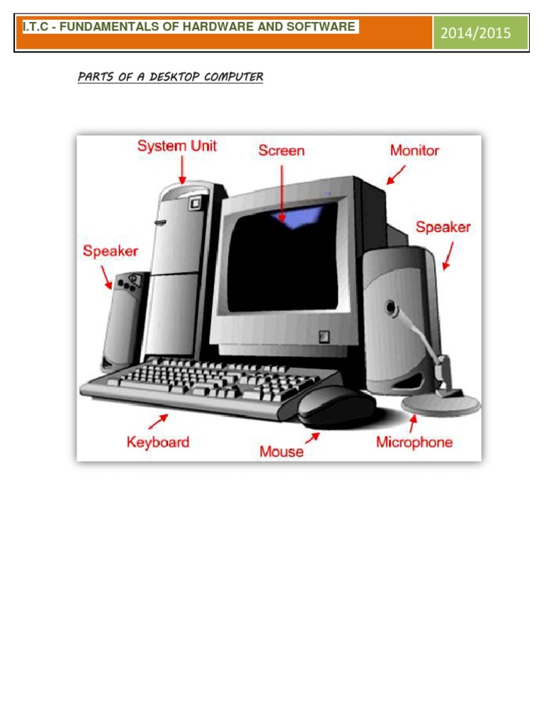 Desktop Computer Hardware Basics | PDF | Business | Computers