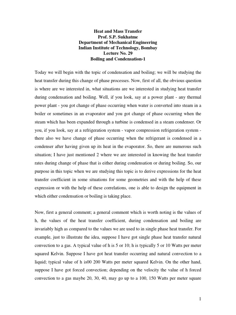 Lec 29 | PDF | Momentum | Drop (Liquid)