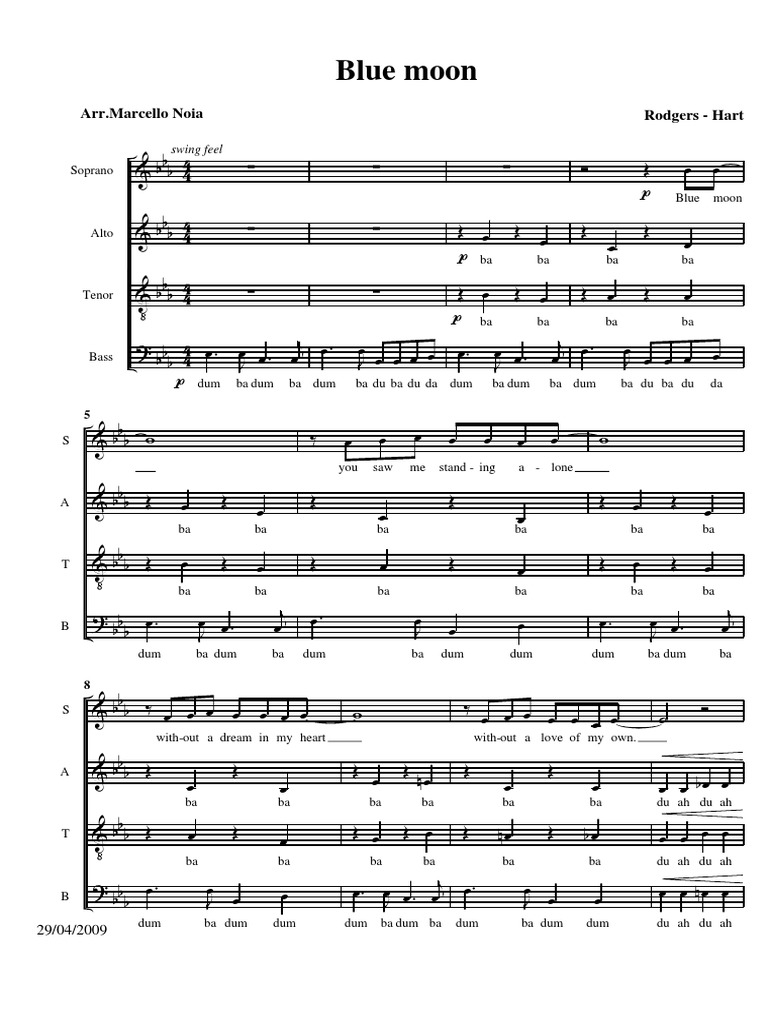 Blue Moon Easy | PDF