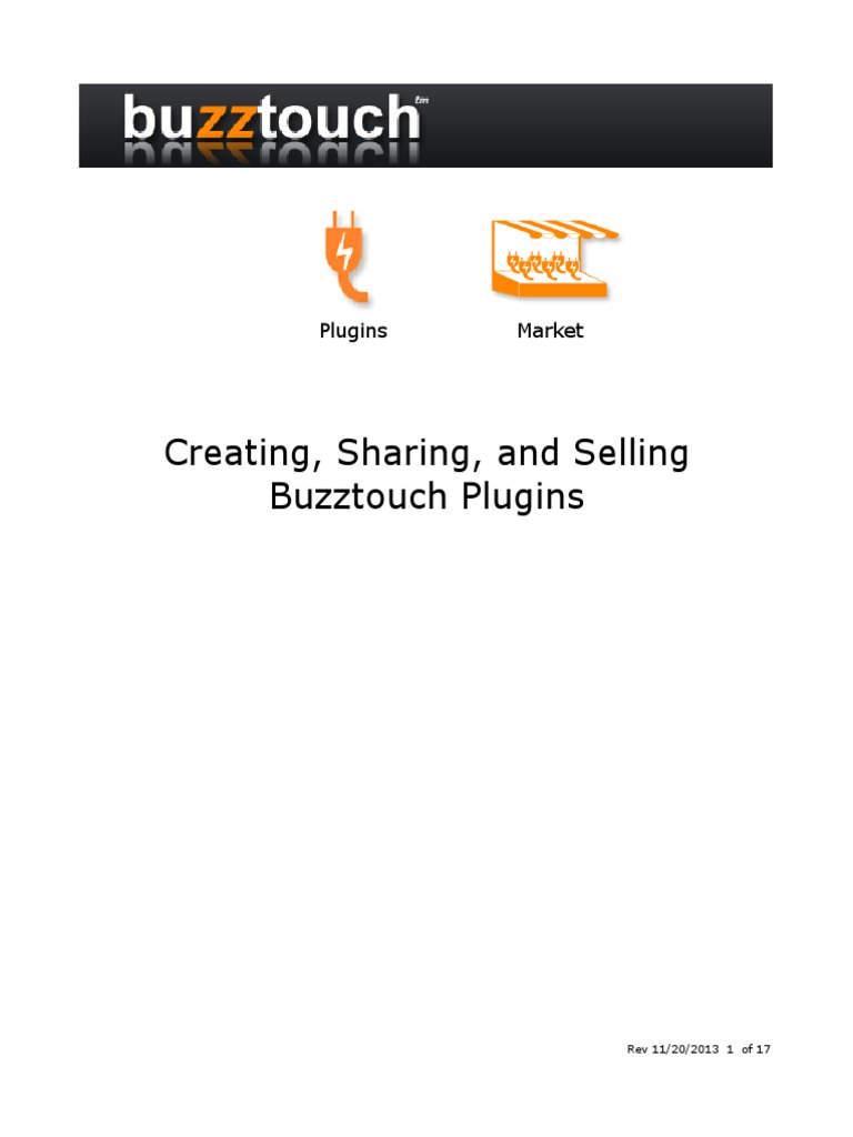 Creating, Sharing, and Selling Buzztouch Plugins | Download Free PDF | Computer Libraries | Software