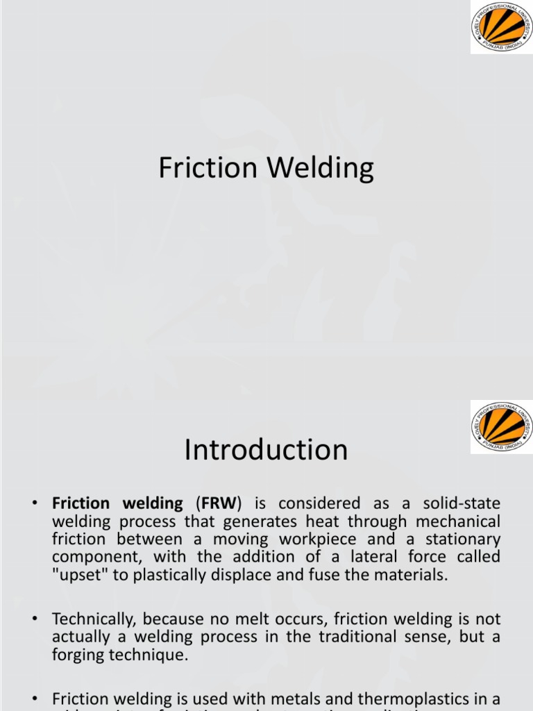 Friction Welding, Explosive Welding | Download Free PDF | Welding ...