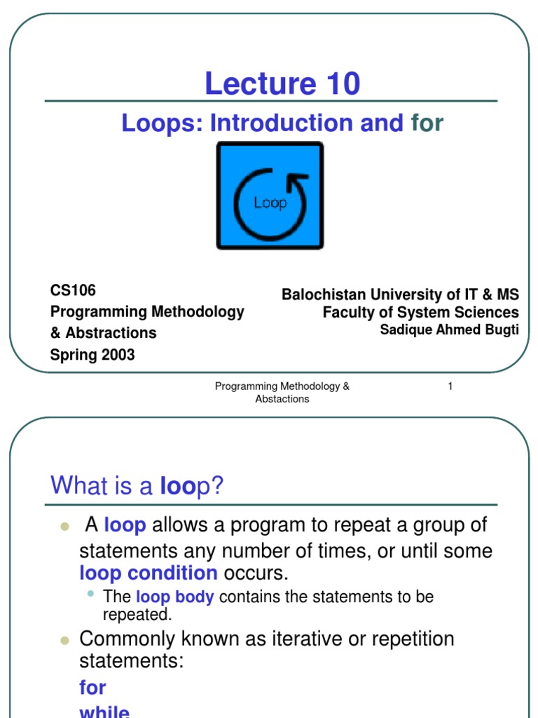 Loops: Introduction and | PDF | Control Flow | Software Development