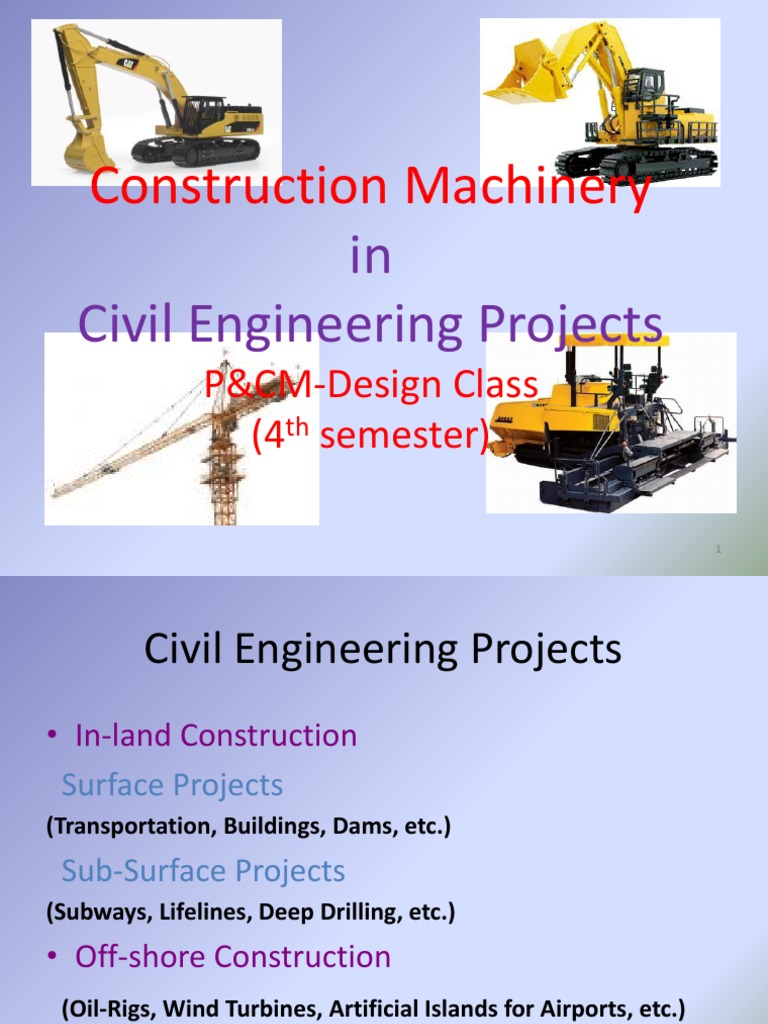 Basic Construction Equipments | PDF | Crane (Machine) | Industries