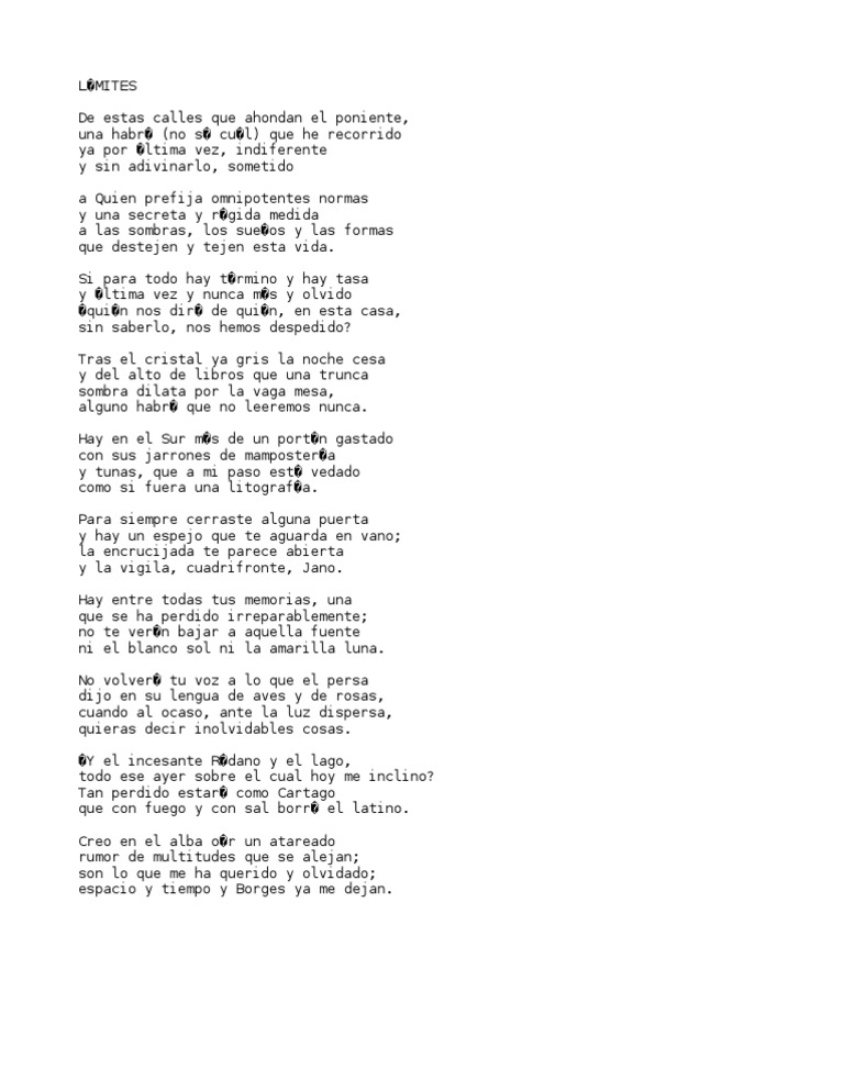 Jorge Luis Borges - Limites | PDF