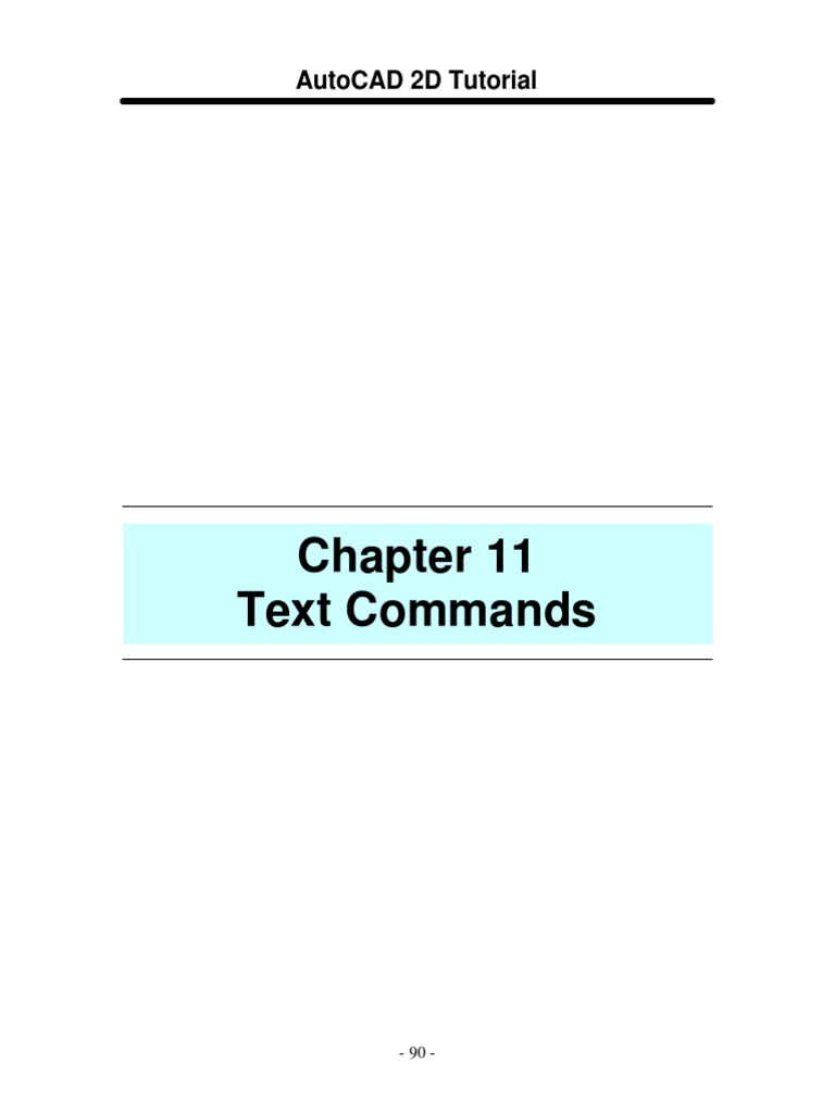 Text Commands: Autocad 2D Tutorial | PDF | Typefaces | Icon (Computing)