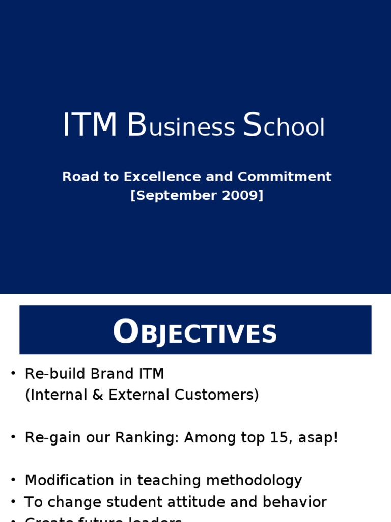 ITM Business School | PDF | Learning | Business