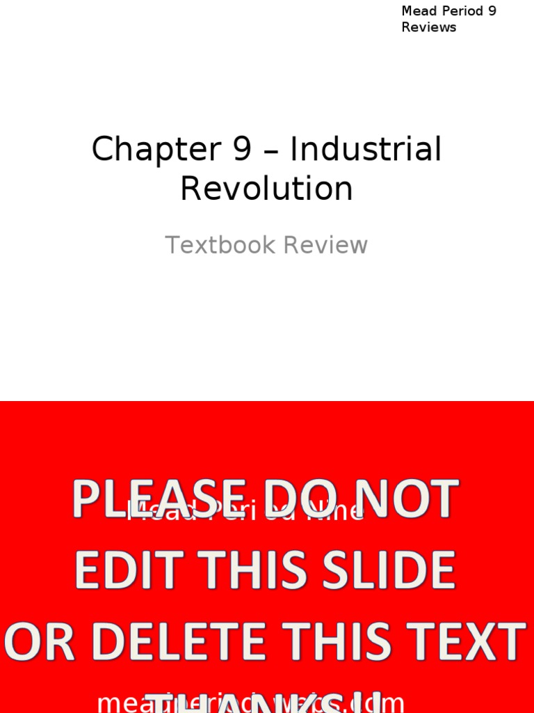 Chapter 9 - Industrial Revolution Review | PDF | Industrial Revolution ...