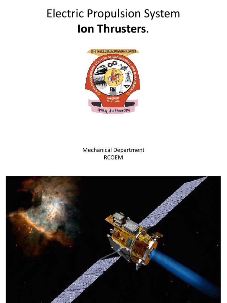 Electric Ion Thrusters for Spacecraft | PDF