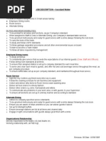 Service Crew Job Description | PDF