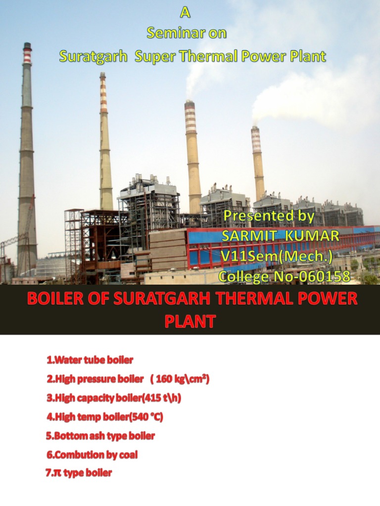 THERMAL POWER PLANT PPT BY SARMIT KUMAR BENIWAL