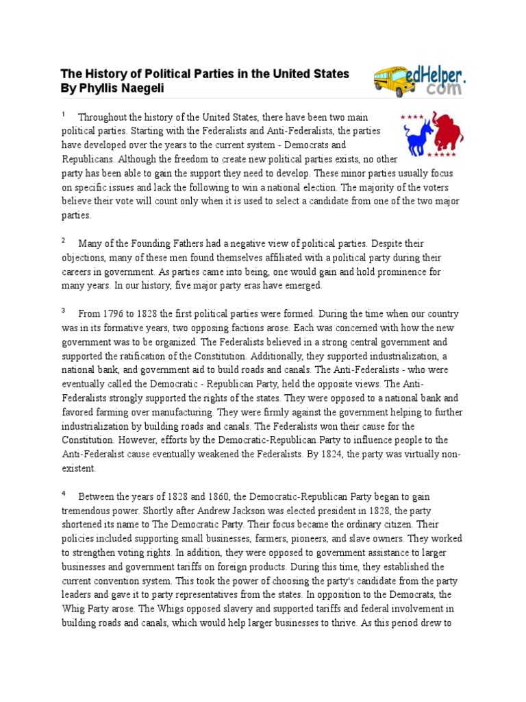 the history of political parties in the united states | Republican ...